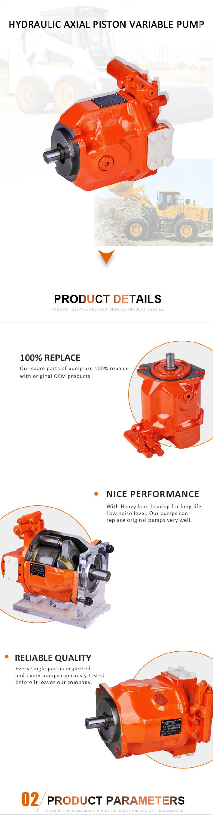 Compact Fast Hydraulic Piston Pump Rexroth A10V Series High Performance
