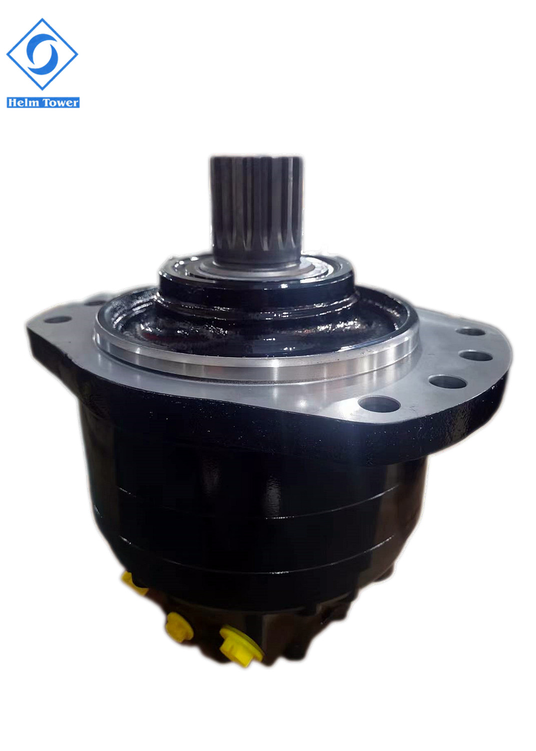 Black 0-150 R/min Poclain MS Series Hydraulic Motor With Speed Control